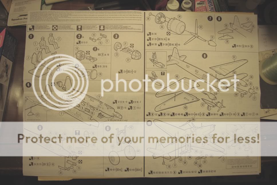 Instruction sheet Revell 1:72 Vickers Wellington X/XIV - Aircraft WWII ...