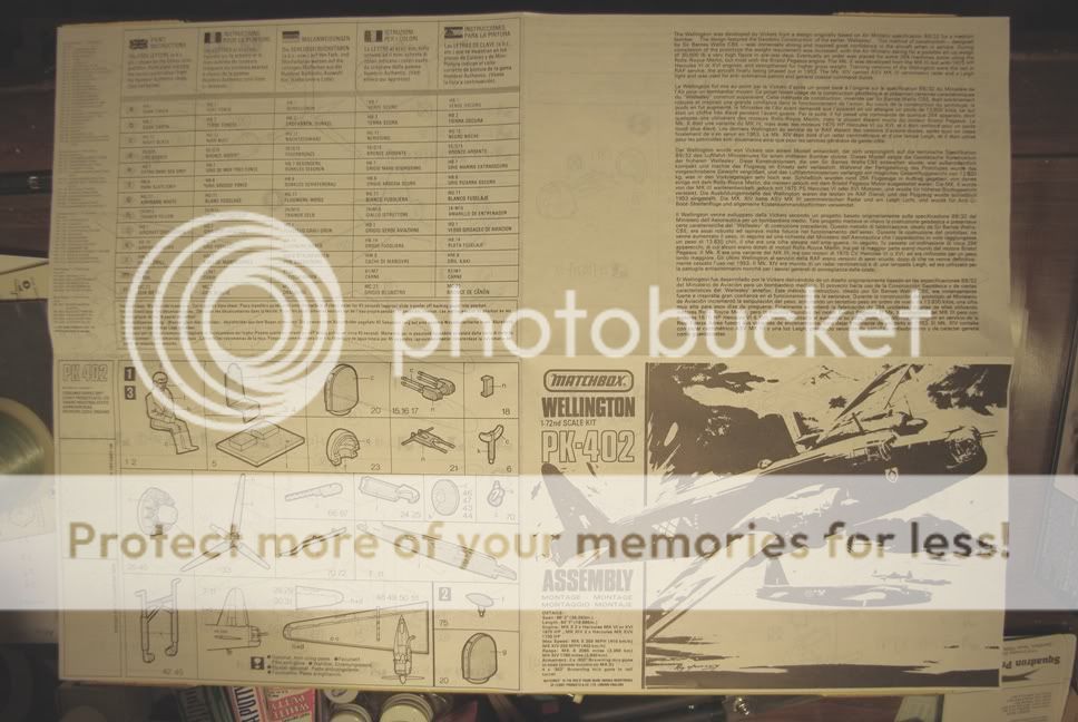 Instruction sheet Revell 1:72 Vickers Wellington X/XIV - Aircraft WWII ...