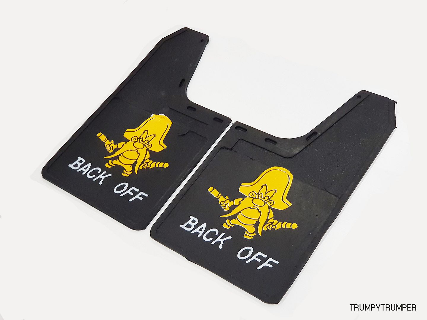 BACK OFF 4X4 OFF-ROAD MUD FLAPS SPLASH GUARDS UNIVERSAL TRUCK UTE BLACK ...